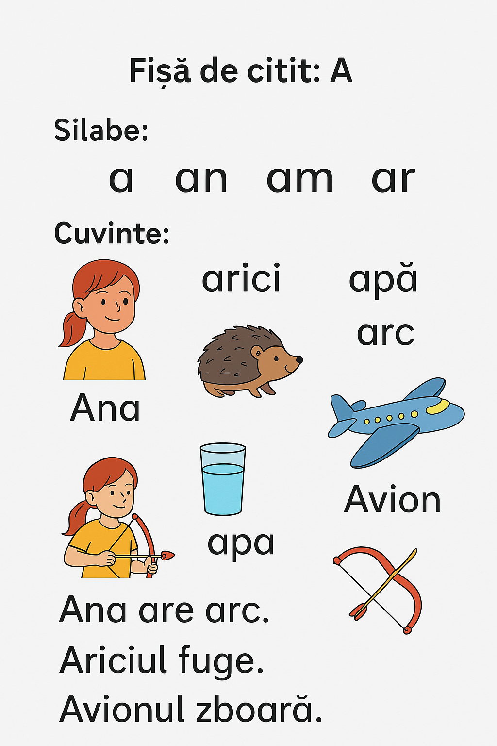 Texte de citit pentru clasa pregătitoare: Resurse și exemple pentru ...